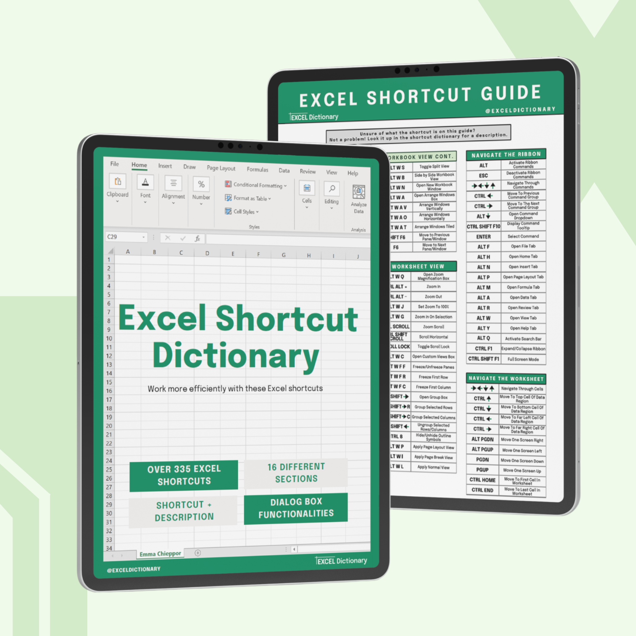 Excel Shortcut Dictionary – Excel Dictionary