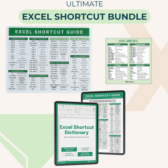 Excel Shortcut Bundle – Excel Dictionary