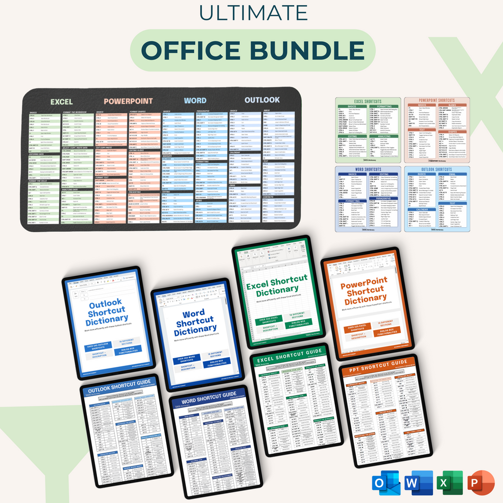Office Shortcut Bundle – Excel Dictionary