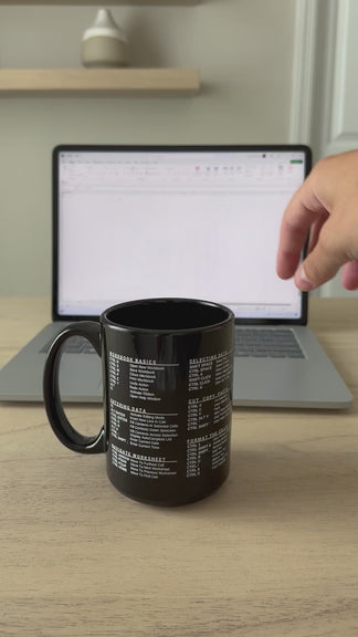 Excel Shortcut Mug – Excel Dictionary