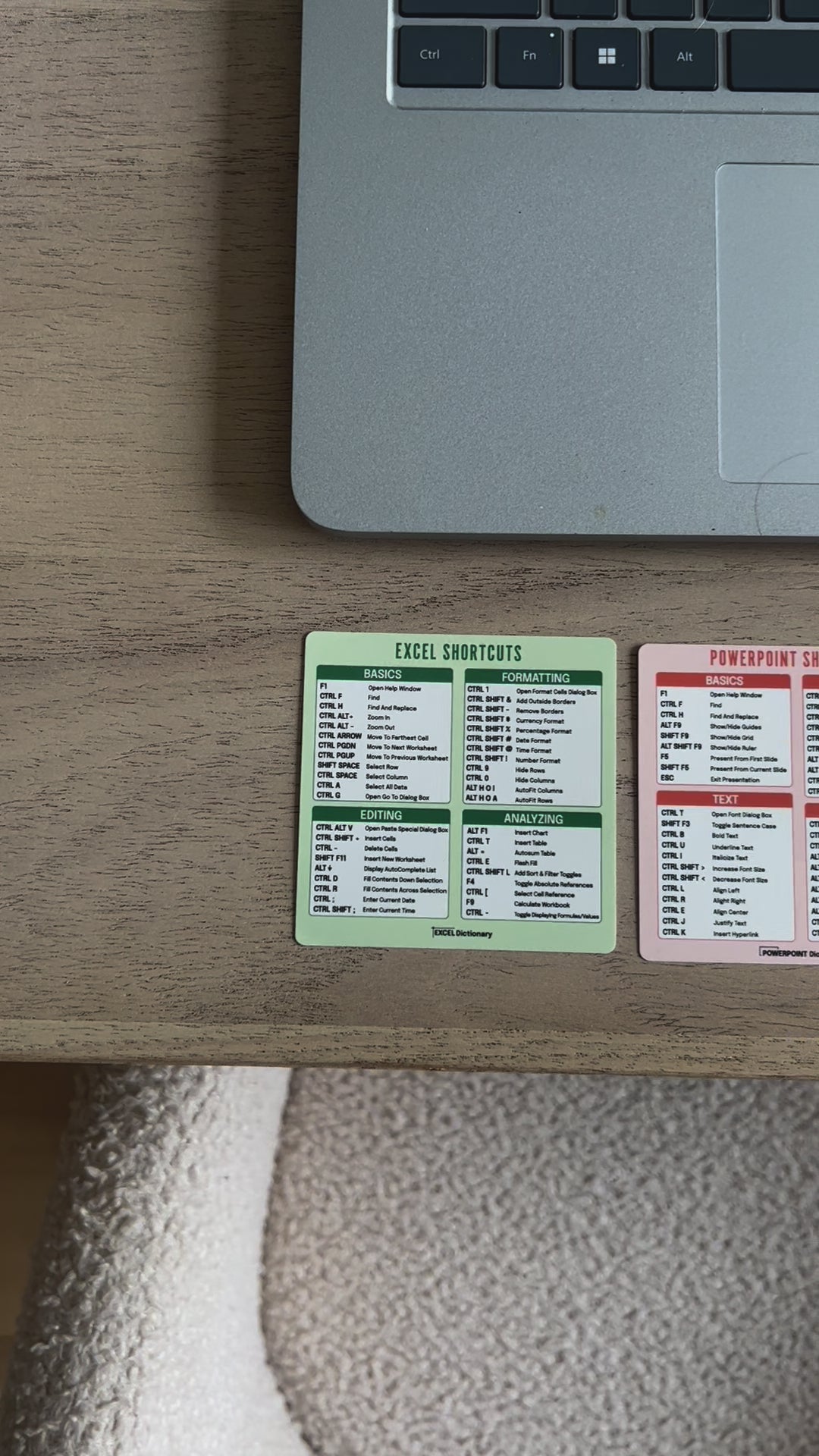 Office Shortcut Stickers – Excel Dictionary