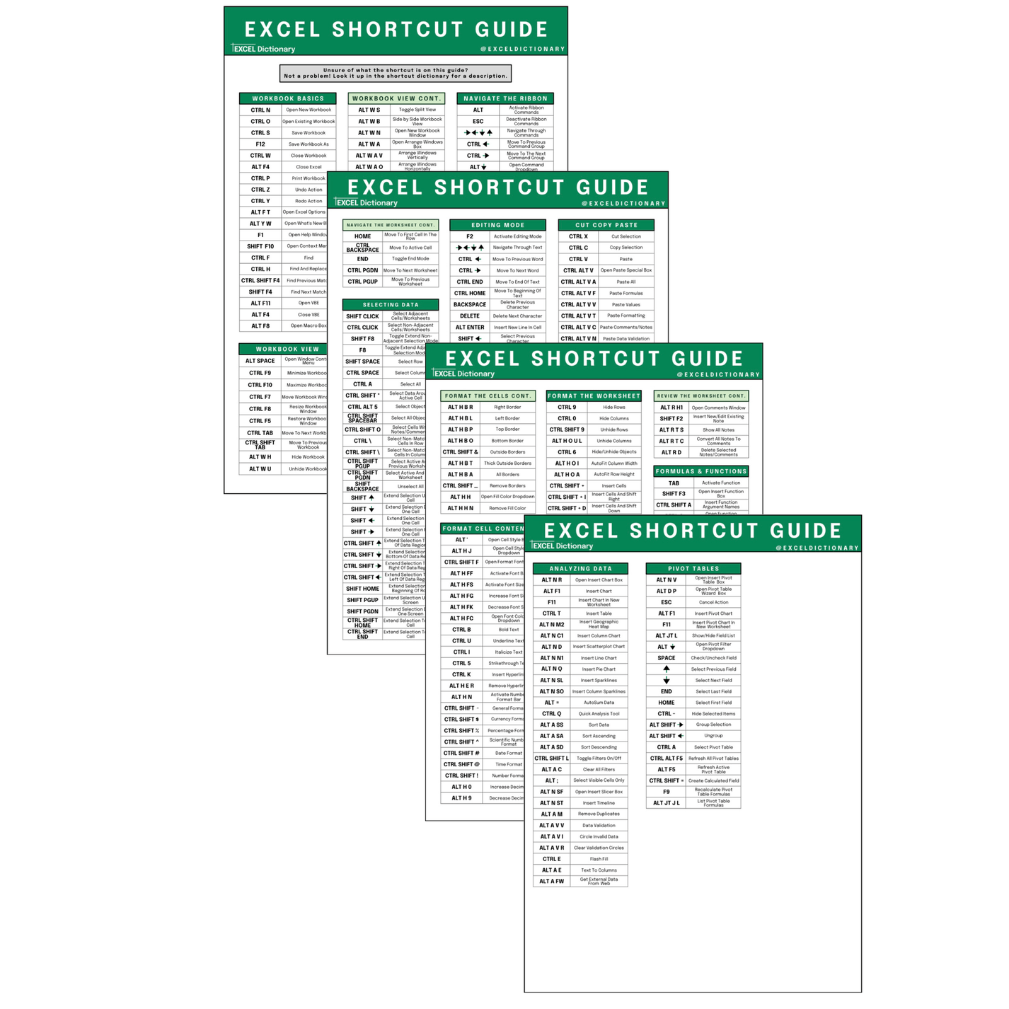 Excel Shortcut Dictionary – Excel Dictionary
