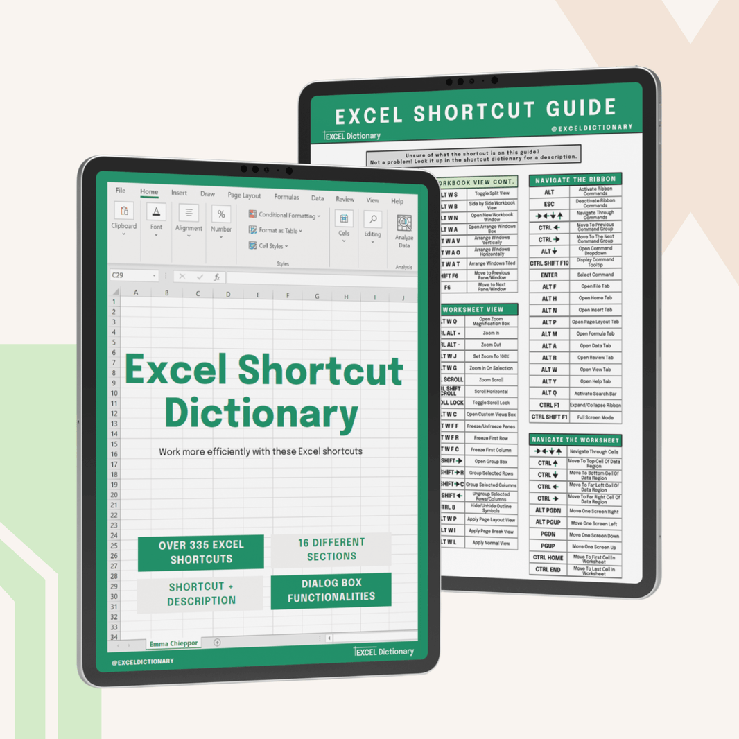 Guides – Excel Dictionary