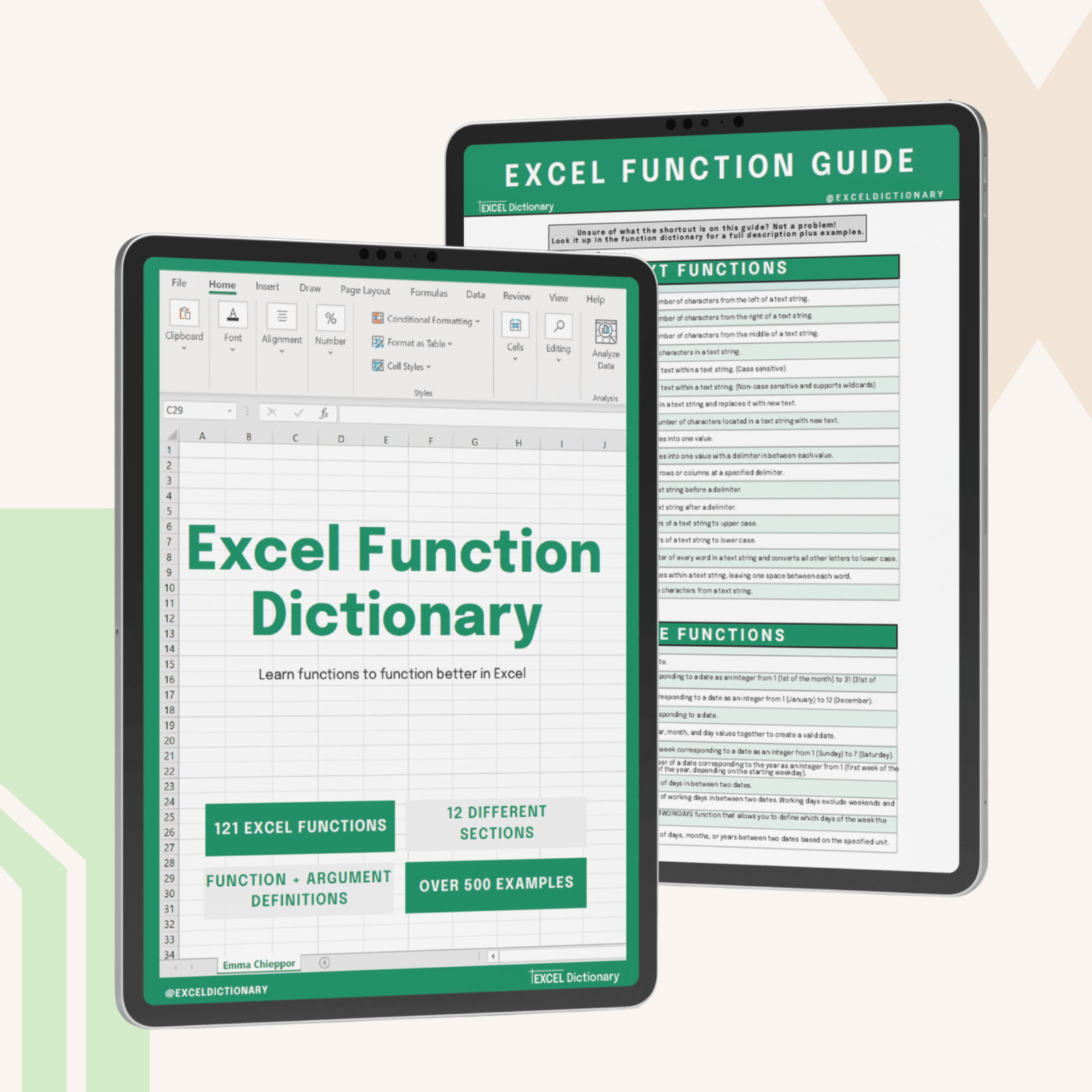 Excel Function Dictionary – Excel Dictionary