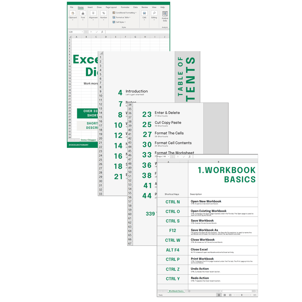 Excel Shortcut Dictionary – Excel Dictionary